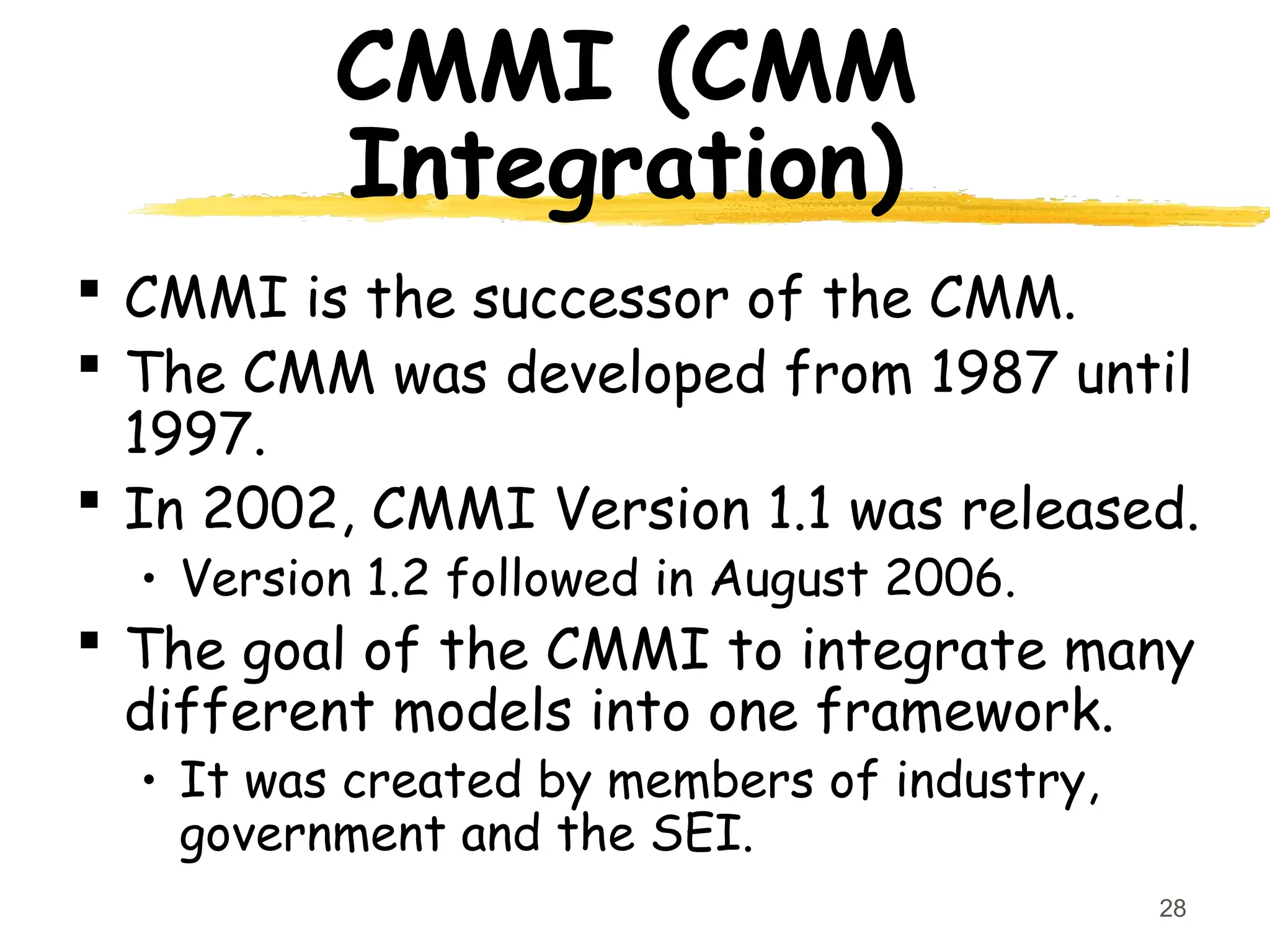 SEI Capability Maturity Model.ppt Software Engineering | PPT