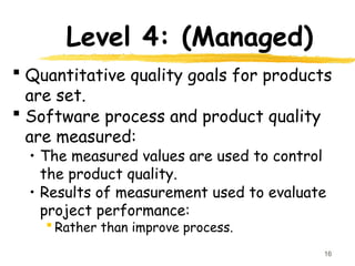 SEI Capability Maturity Model.ppt Software Engineering | PPT