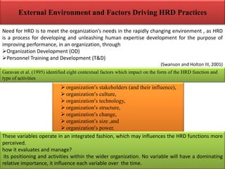 A REVIEW ON ORGANIZATIONAL STRATEGY IN INTEGRATION WITH HRD POLICIES | PPT