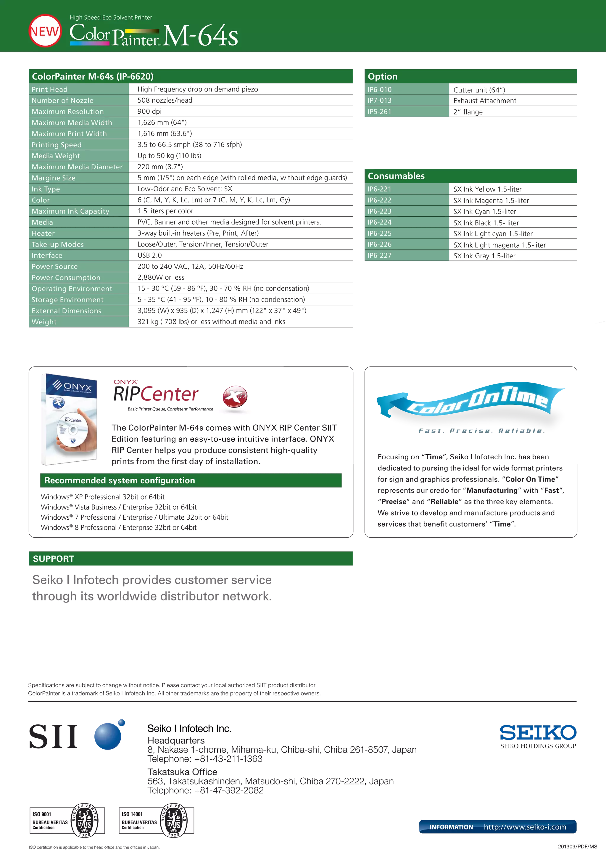 Seiko ColorPainter M-64s | PDF