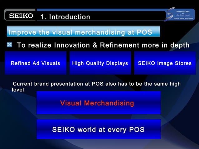 Seiko visual merchandising training | PPT
