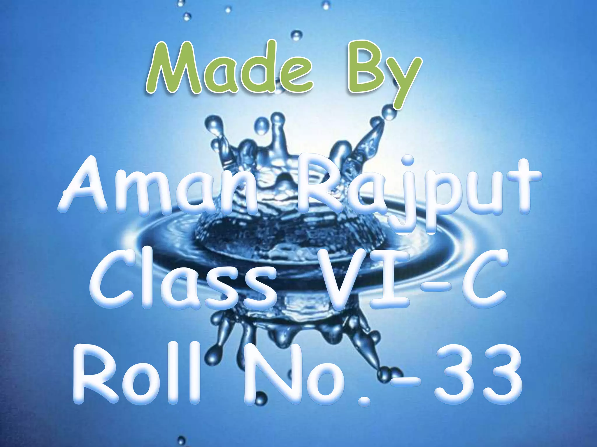 Seince project on water | PPTX | Chemistry | Science