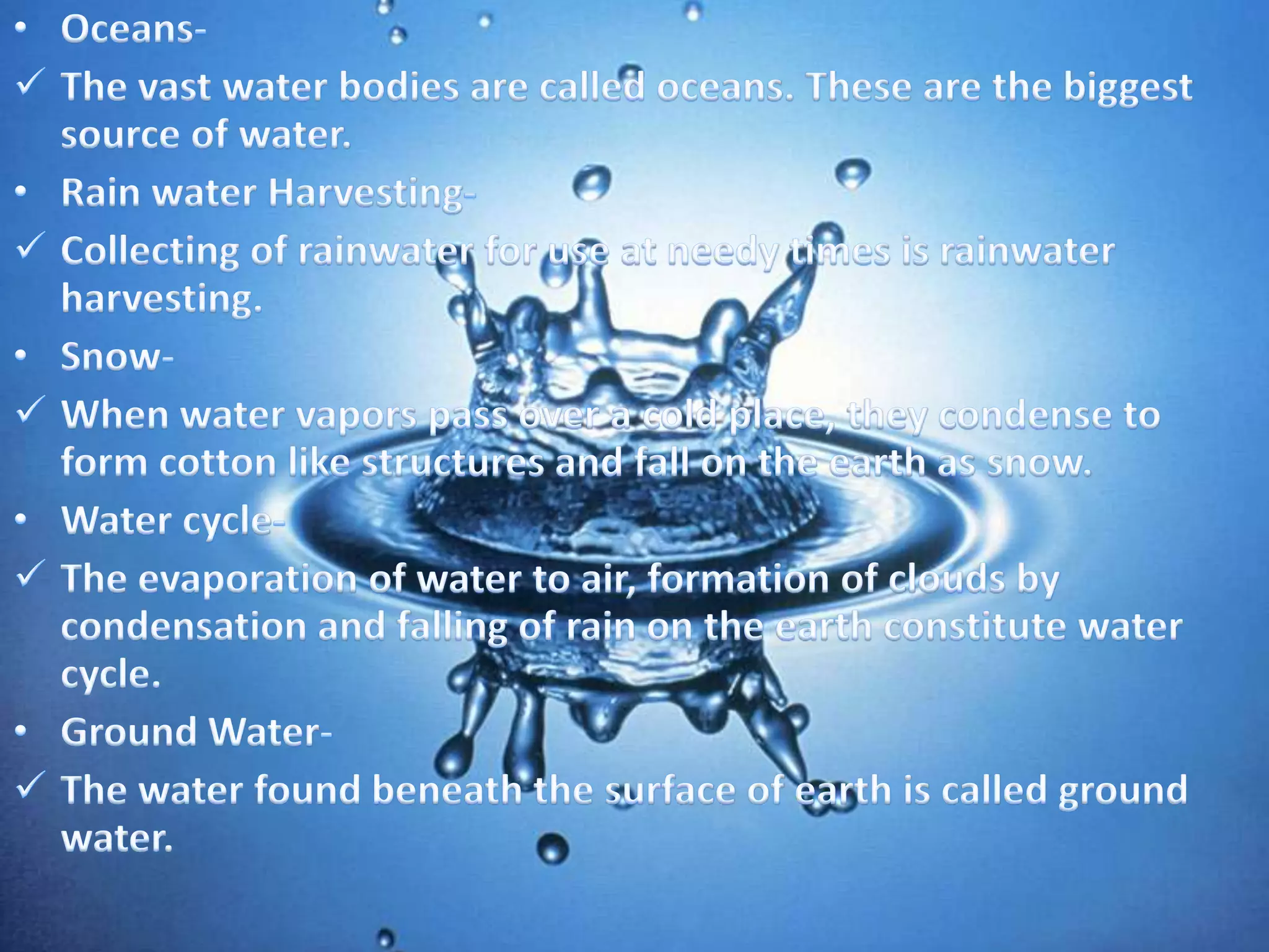 Seince project on water | PPTX | Chemistry | Science
