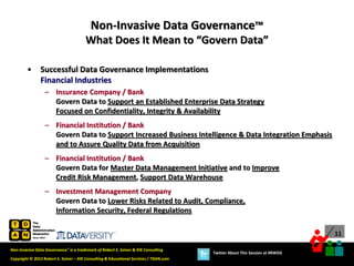 Real-World Data Governance: Non-Invasive Data Governance - The ...