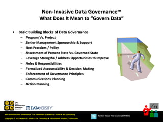 Real-World Data Governance: Non-Invasive Data Governance - The ...