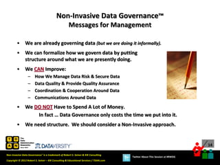 Real-World Data Governance: Non-Invasive Data Governance - The ...