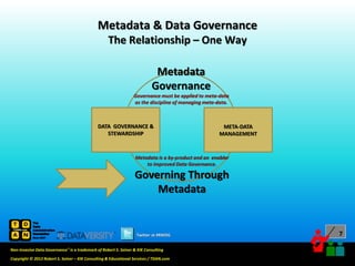 Real-World Data Governance: Metadata & Data Governance | PDF | Web Conferencing | Computer ...