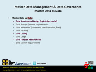 Real-World Data Governance: Master Data Management & Data Governance | PPT