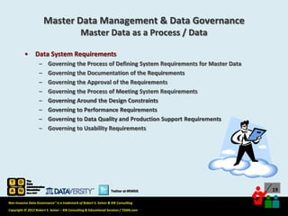 Real-World Data Governance: Master Data Management & Data Governance | PPT