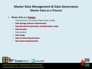 Real-World Data Governance: Master Data Management & Data Governance | PPT