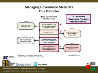 Real-World Data Governance: Managing Governance Metadata for Mass ...