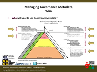 Real-World Data Governance: Managing Governance Metadata for Mass ...