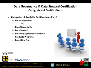 Data Governance & Data Steward Certification | PPT
