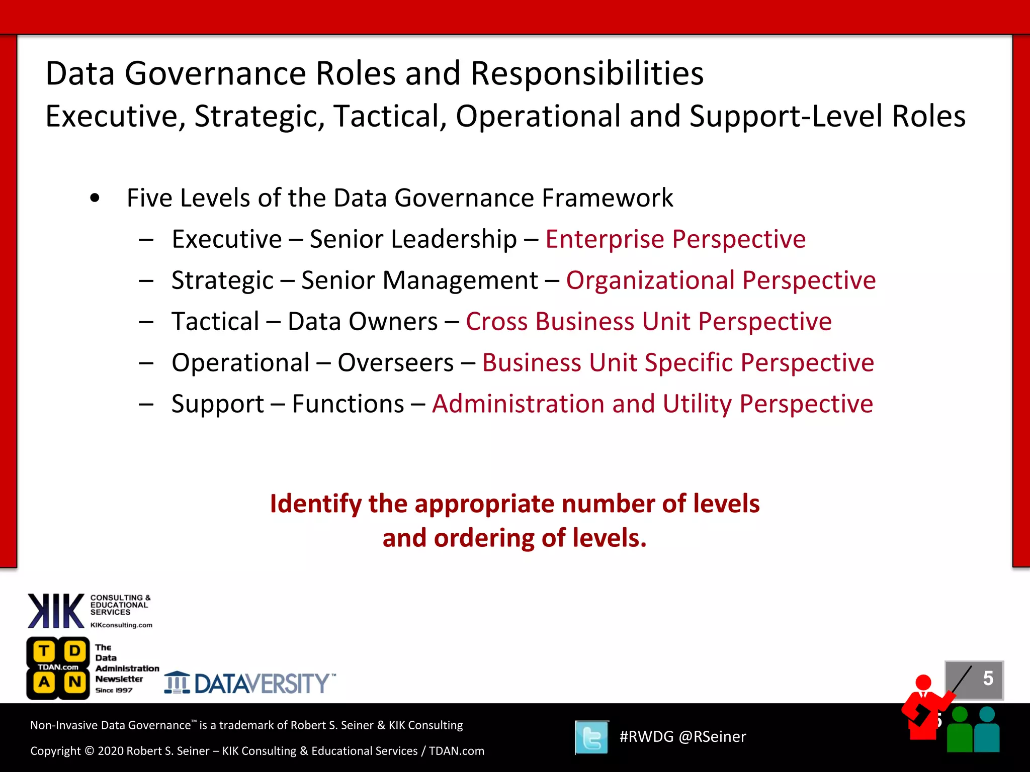 RWDG Slides: Data Governance Roles and Responsibilities | PDF