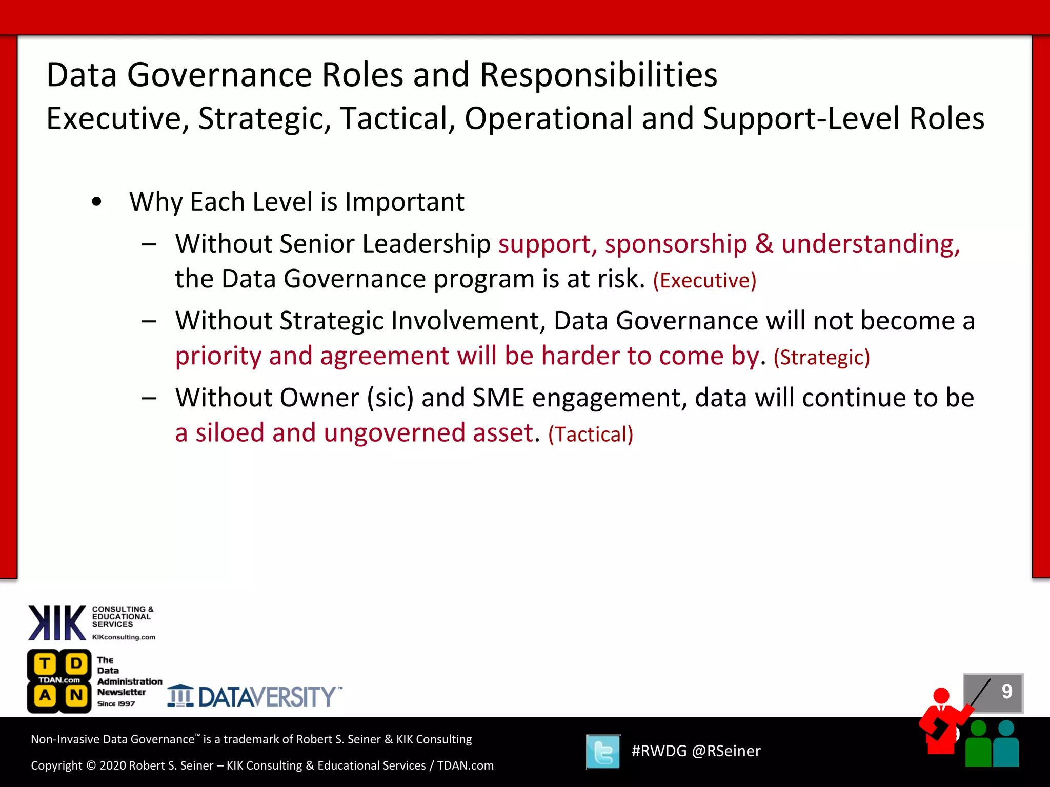 RWDG Slides: Data Governance Roles and Responsibilities | PDF