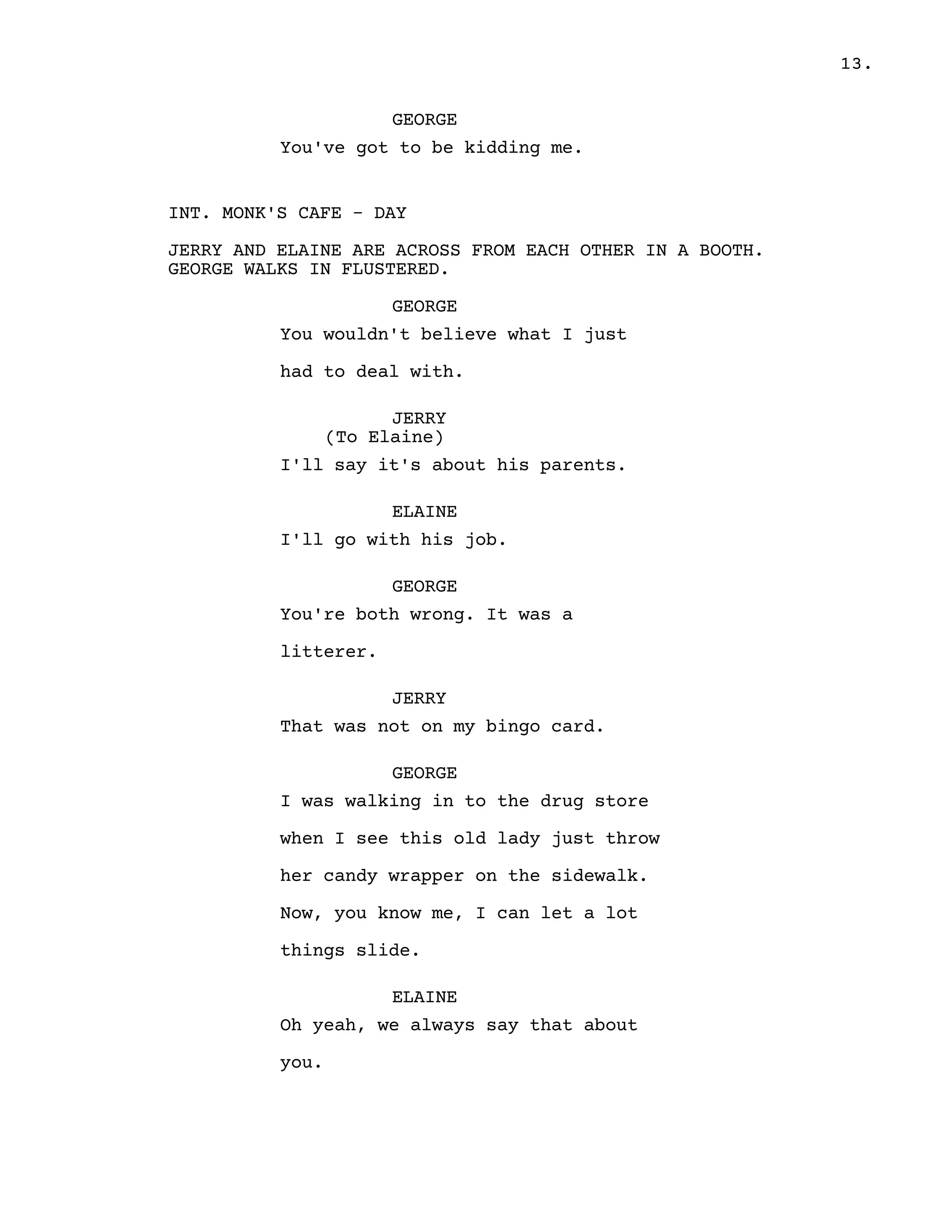 Seinfeld - The High School Girlfriend Script - Final (1).pdf