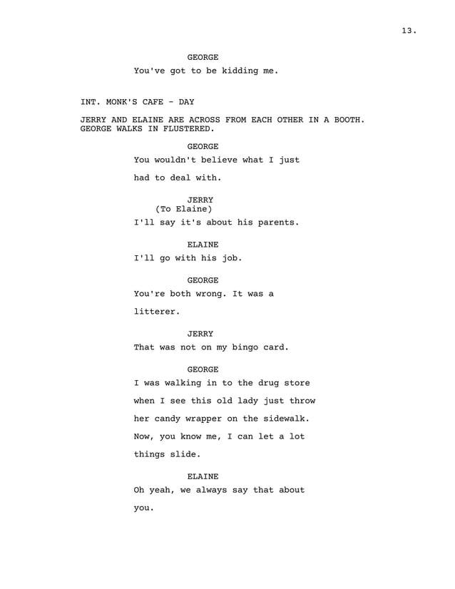 Seinfeld - The High School Girlfriend Script - Final (1).pdf