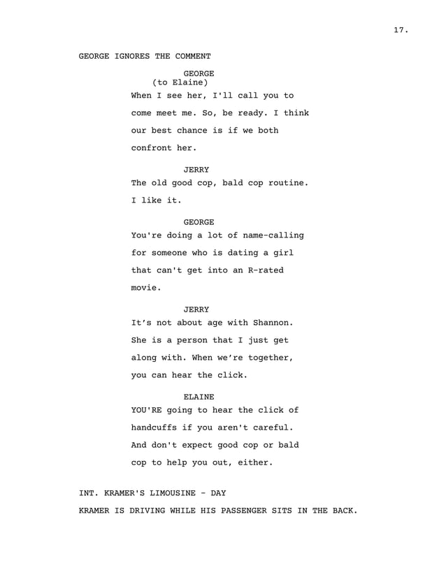 Seinfeld - The High School Girlfriend Script - Final (1).pdf