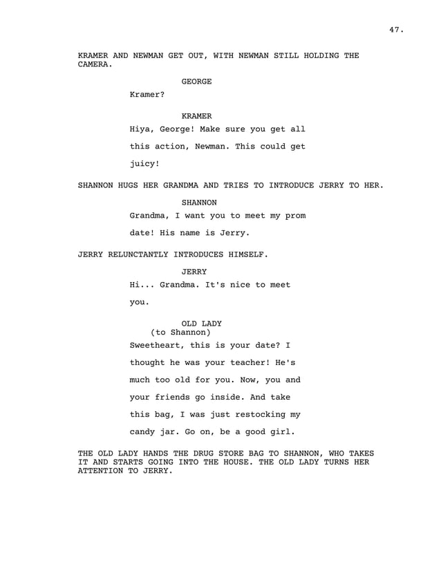 Seinfeld - The High School Girlfriend Script - Final (1).pdf