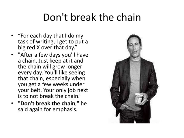 Seinfeld Productivity Secret | PPT