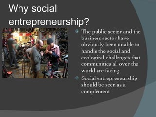 Introduction to social entrepreneurship | PPT | Business | Business and ...