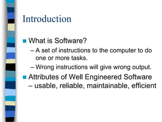 Software Engineering : A Brief Exposure | PPT