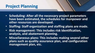 Responsibilities of a Software Project Manager | PPTX