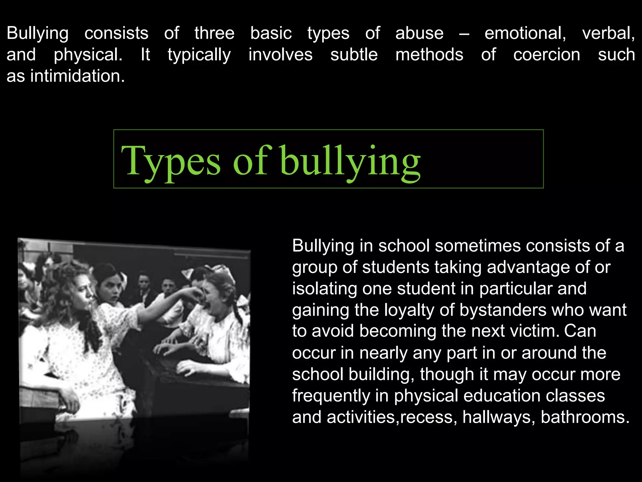 Types of Bullying | PPTX