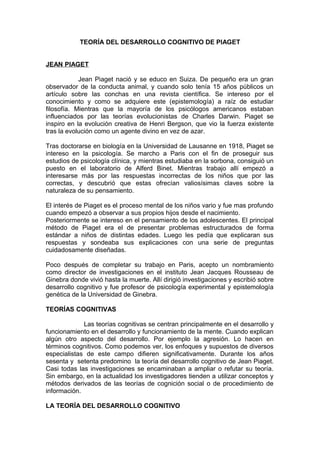 Piaget | DOC