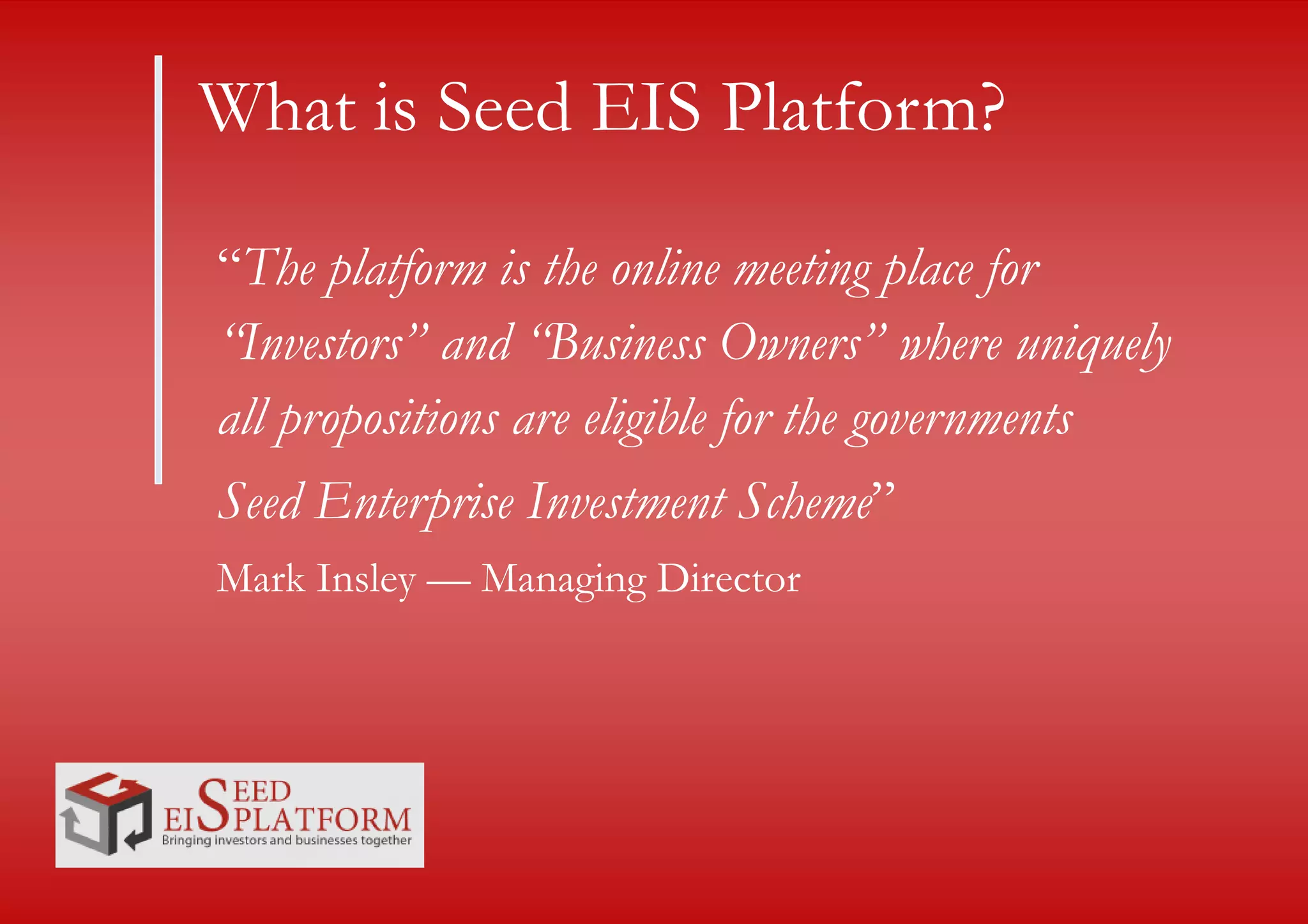 Seed EIS Platform- Investors | PDF