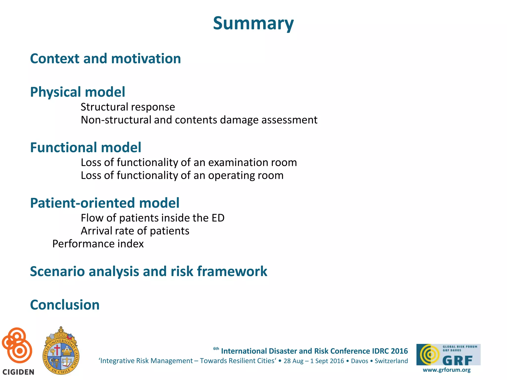 Seismic Performance Risk Assessment of a Chilean Hospital, Philomene ...
