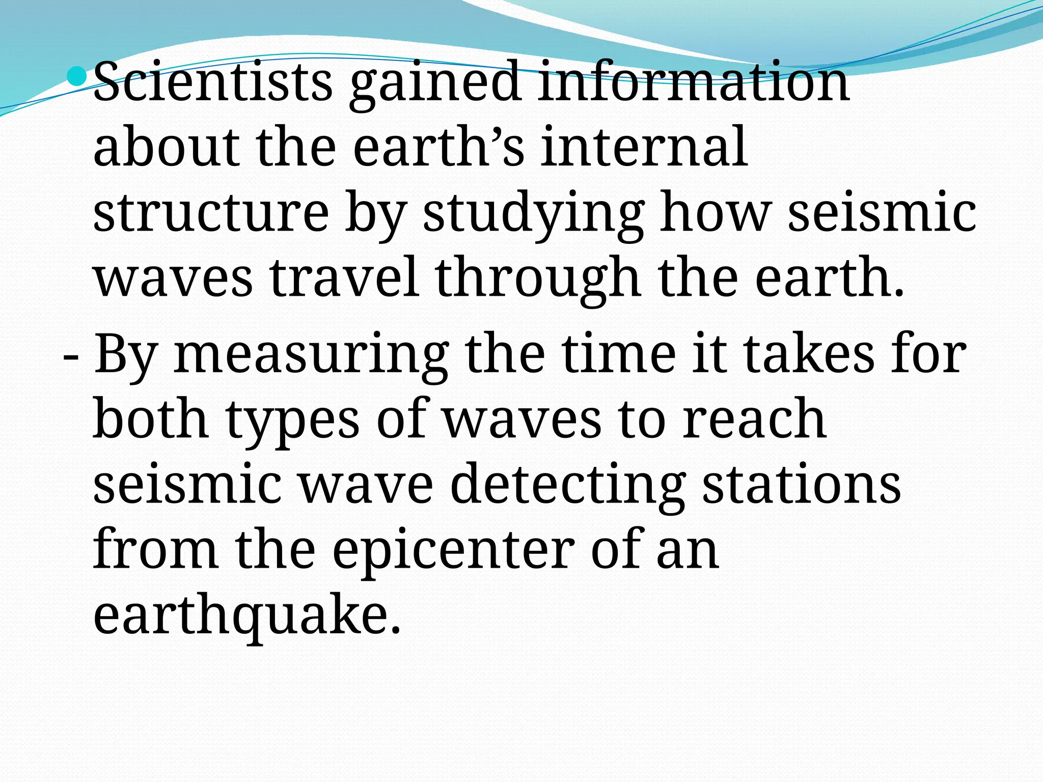Seismic waves grade 10 unit 1 module 1 | PPTX