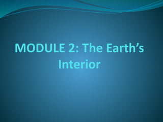 Seismic waves grade 10 unit 1 module 1 | PPTX