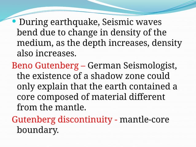 Seismic waves grade 10 unit 1 module 1 | PPTX