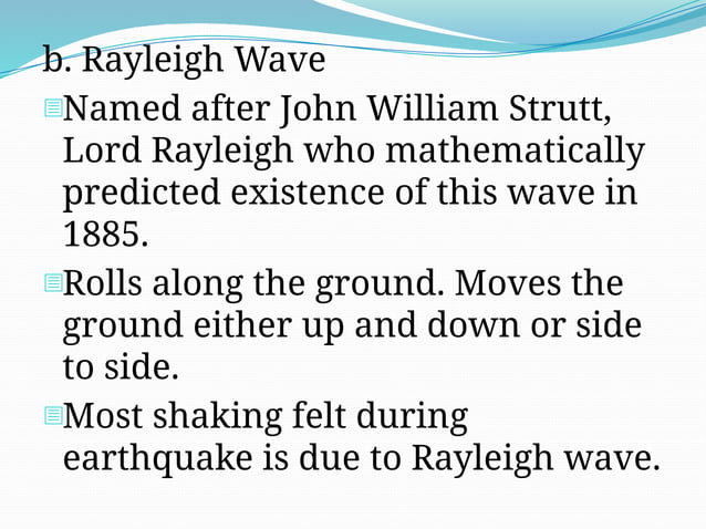 Seismic waves grade 10 unit 1 module 1 | PPTX
