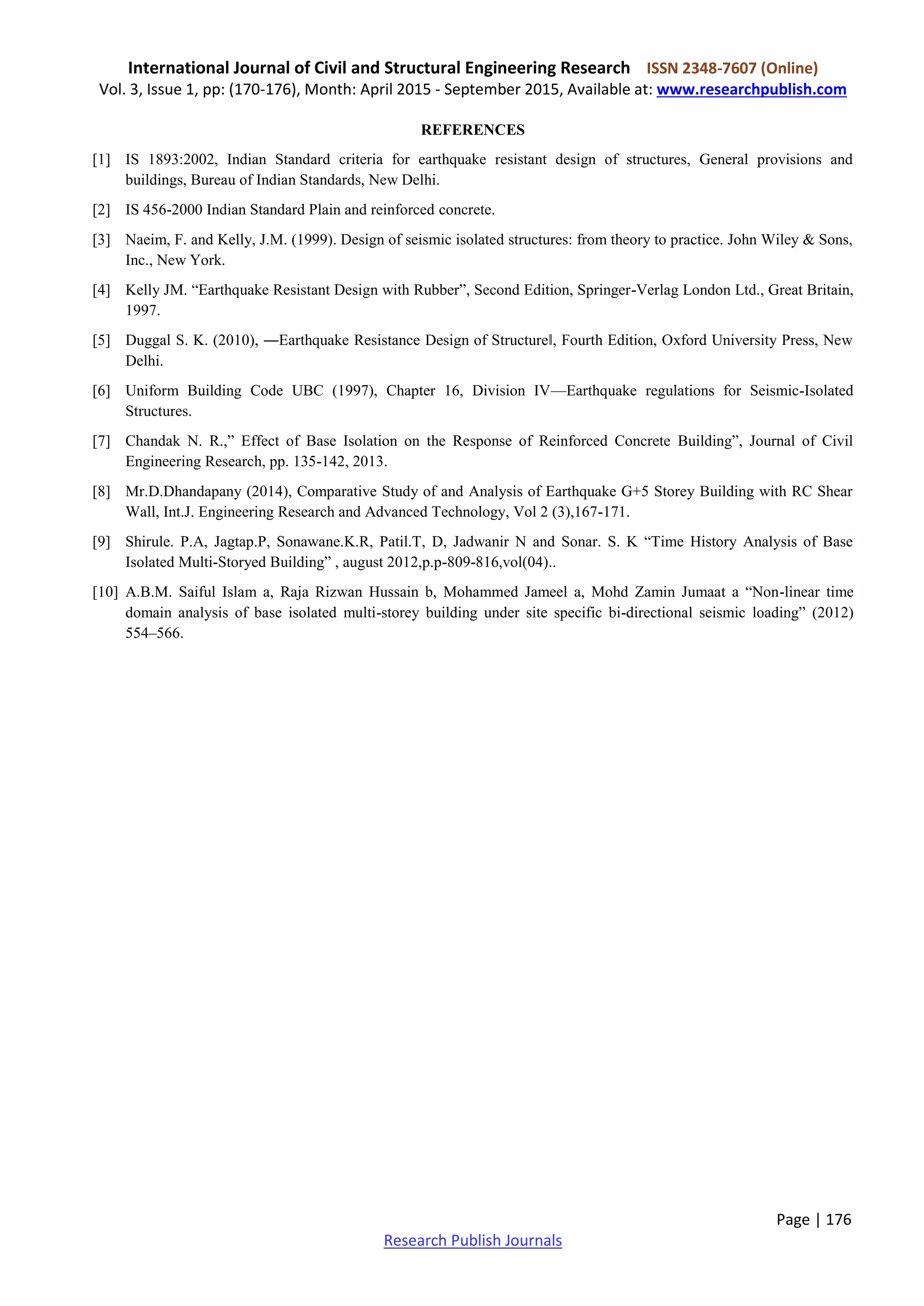 Seismic analysis of base isolated building in rc framed structures 1868 ...