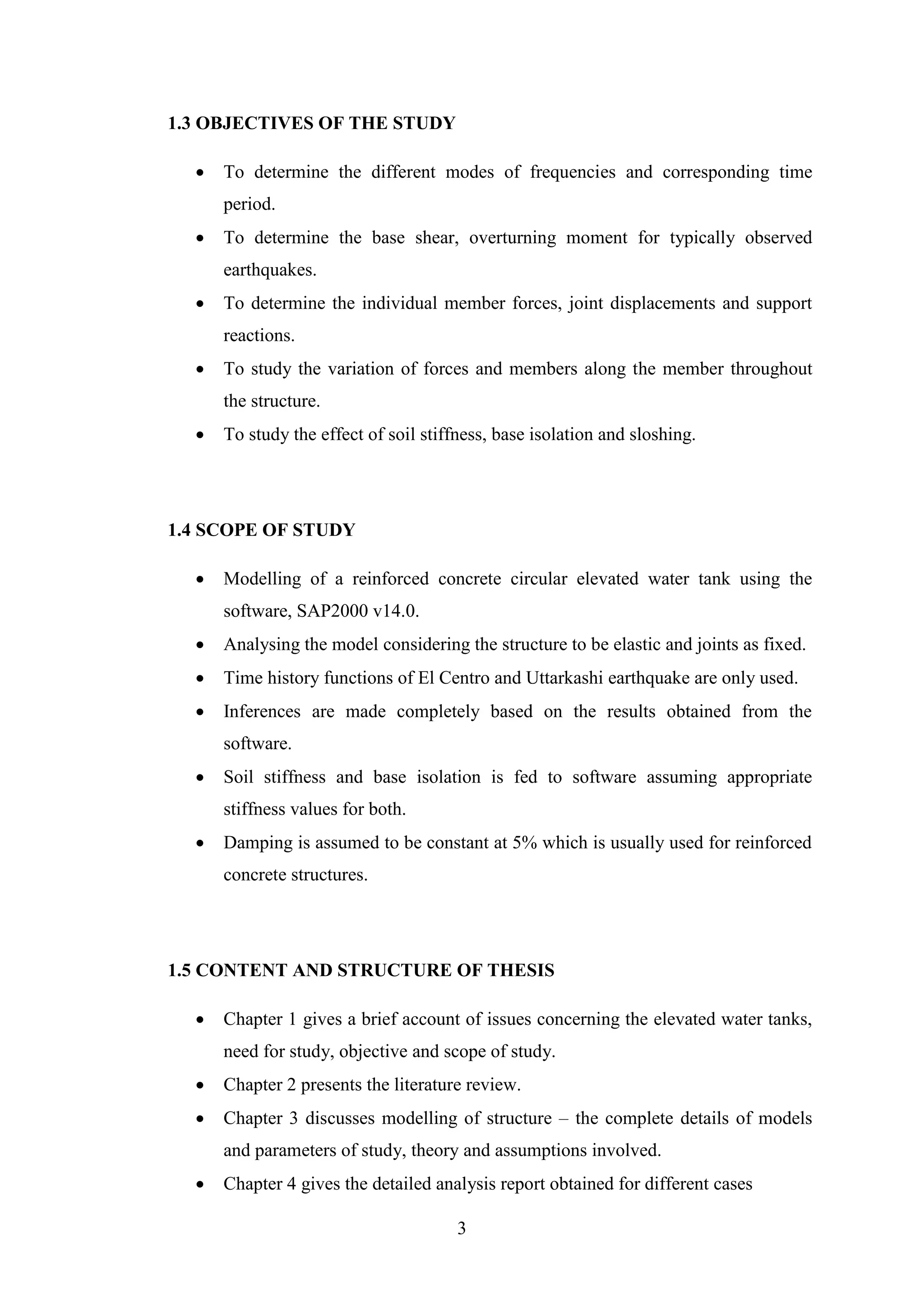 Seismic Analysis of Elevated Water Tank | PDF