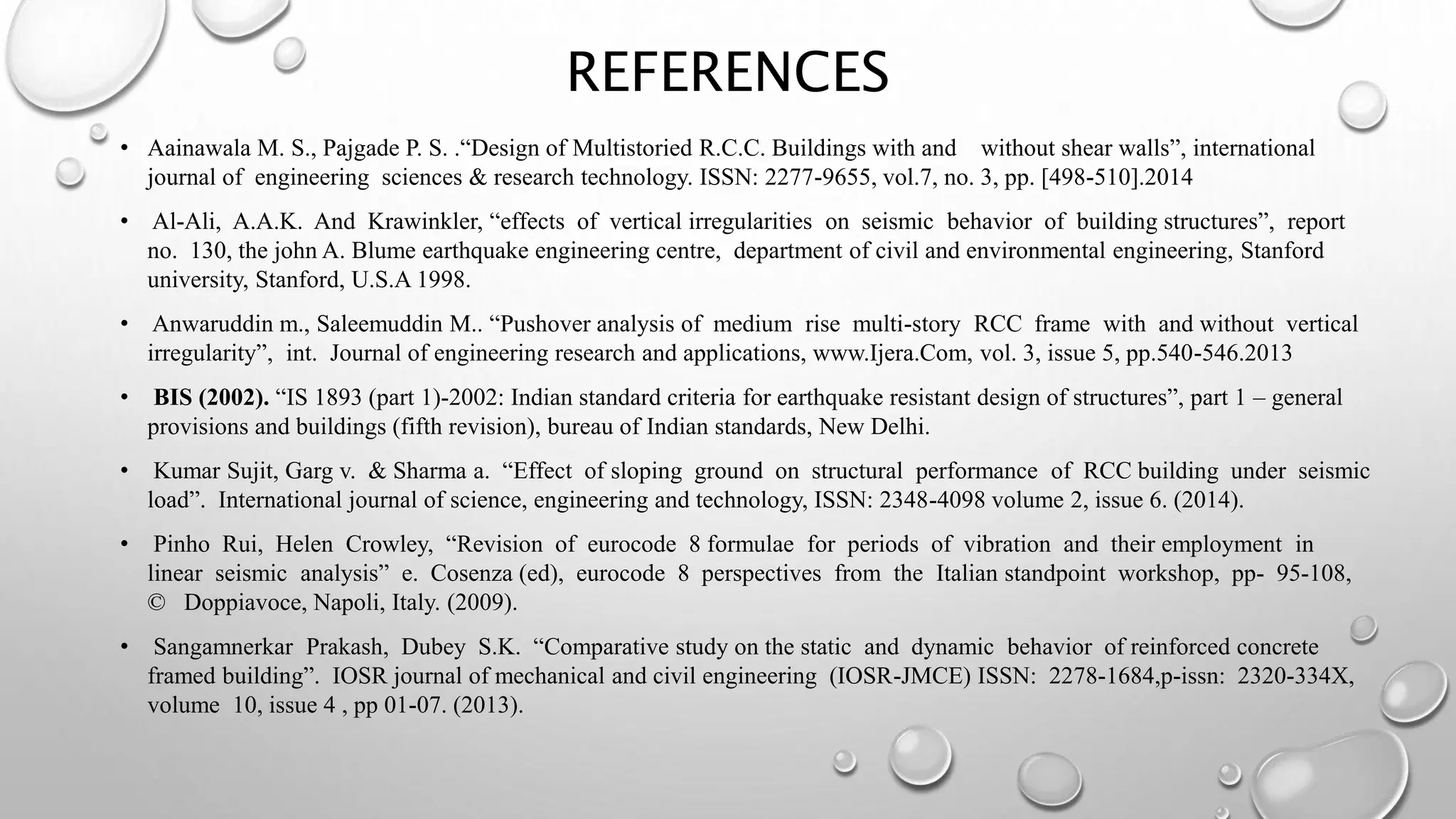 Seismic Analysis of regular & Irregular RCC frame structures | PPTX