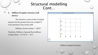 Seismic Analysis of regular & Irregular RCC frame structures | PPTX