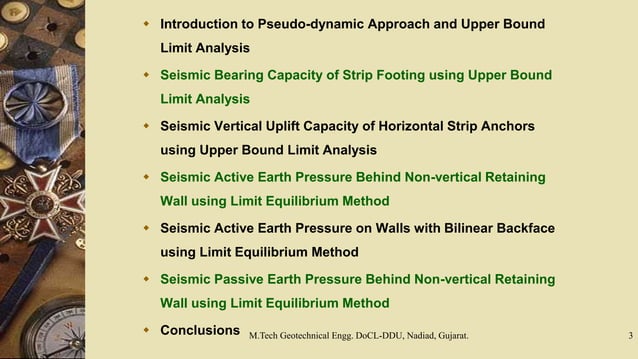 Seismic Analysis of Some Geotechnical Problems .ppt