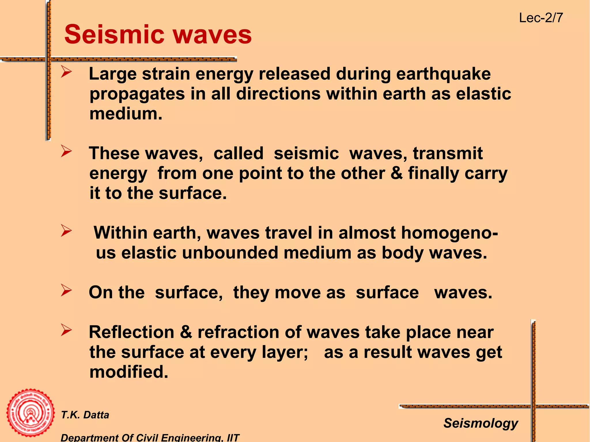 Seismic Analysis of Structures - I | PPT