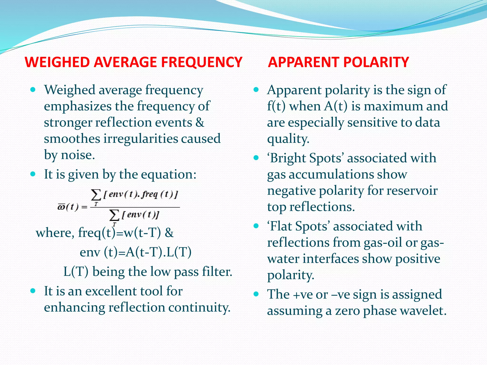 Seismic Attribute Analysis Using Complex Trace Analysis Ppt