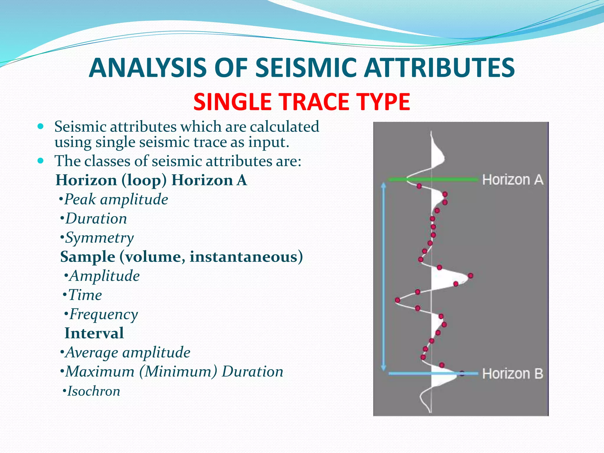 Seismic attribute analysis using complex trace analysis | PPTX