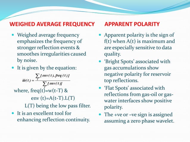 Seismic Attribute Analysis Using Complex Trace Analysis Pptx