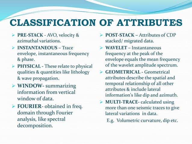 Seismic attribute analysis using complex trace analysis | PPTX