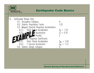 Seismic Bracing- Non-Structural Elements | PDF