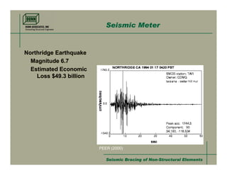 Seismic Bracing- Non-Structural Elements | PDF