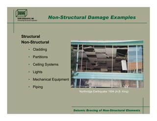 Seismic Bracing- Non-Structural Elements | PDF