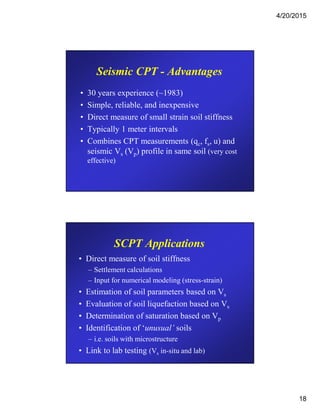 Seismic cpt (scpt) peter robertson | PDF