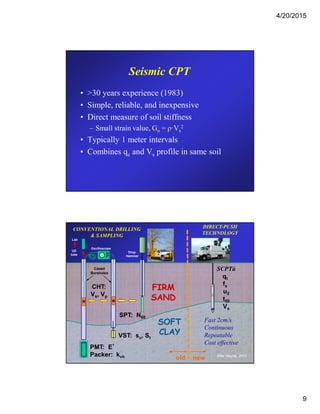 Seismic cpt (scpt) peter robertson | PDF